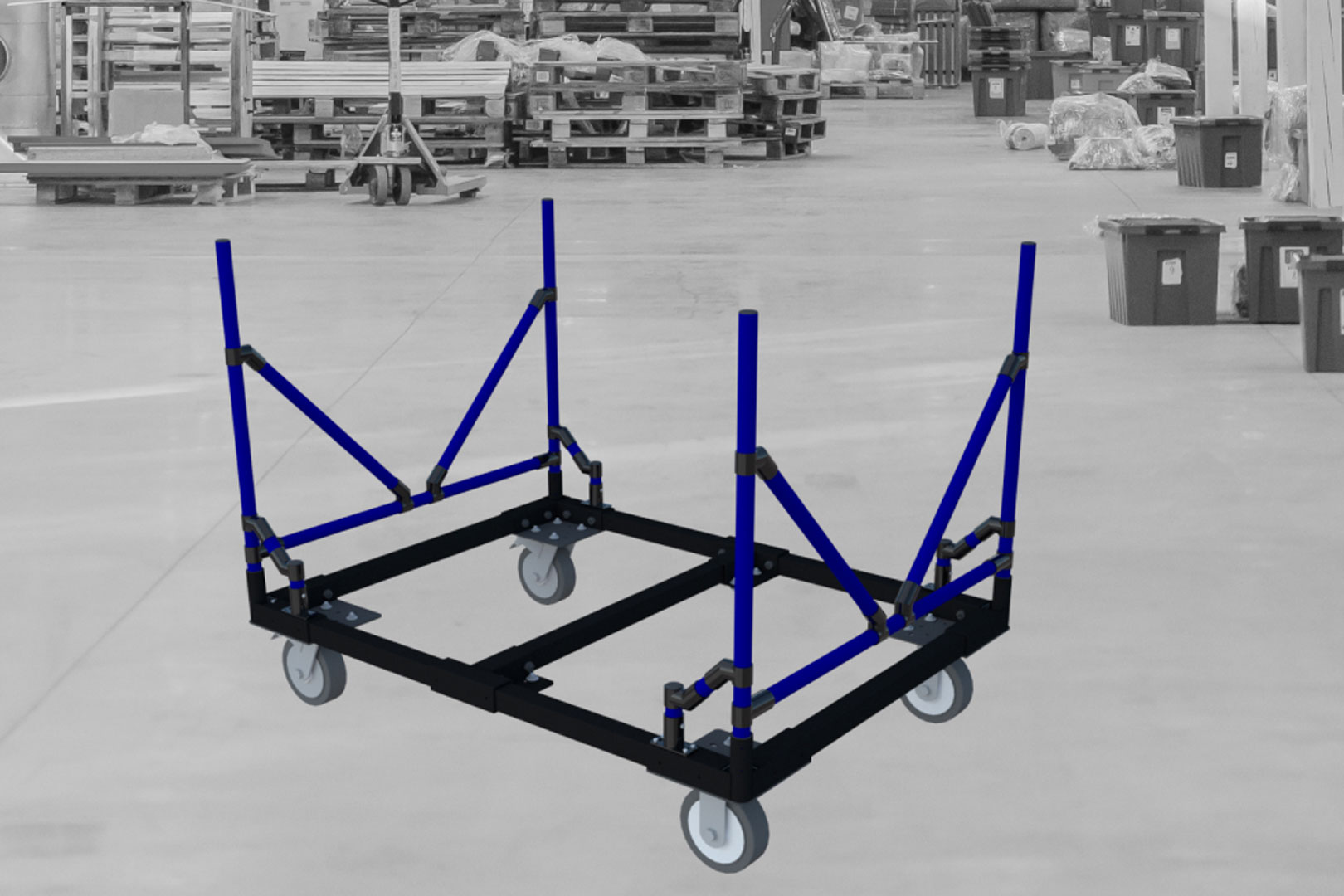 Square tubes and joints system